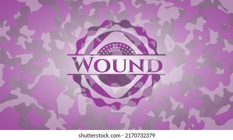 Wound Pink On Camo Texture Vector Stock Vector (Royalty Free ...