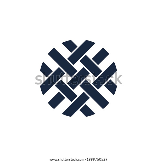 Woven Icon Logo Design About Craft Stock Vector (Royalty Free ...