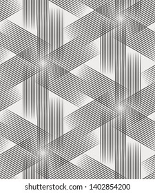Woven Interlaced Moire Grid Lines Seamless Stock Vector (Royalty Free ...