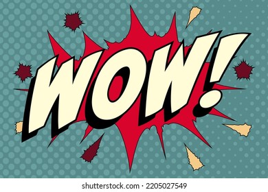 Wow Abstract Cartoon Frame Vector Background Stock Vector (Royalty Free ...