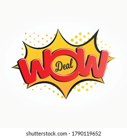 Wow Comic Lettering Sales Icon Stock Vector (Royalty Free) 1790119652 ...