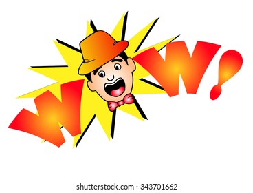 Wow Comic Speech Face Cartoon: เวกเตอร์สต็อก (ปลอดค่าลิขสิทธิ์ ...