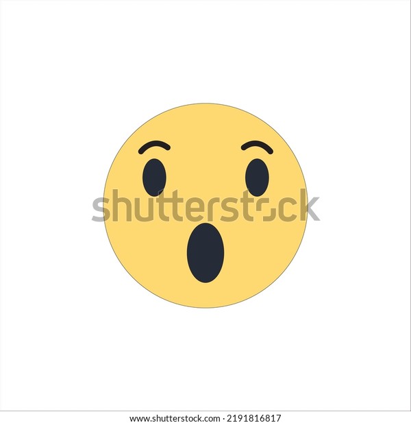 Wow Emoji Vector Illustration Face Stock Vector (Royalty Free ...