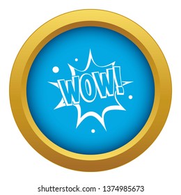 Wow Explosion Effect Icon Digital Blue Stock Vector (Royalty Free ...