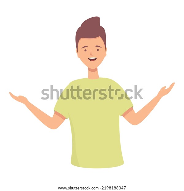 Wow Person Icon Cartoon Vector Happy Stock Vector (Royalty Free ...