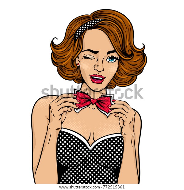 Wow Pop Art Face Young Sexy เวกเตอร์สต็อก ปลอดค่าลิขสิทธิ์ 772515361 Shutterstock