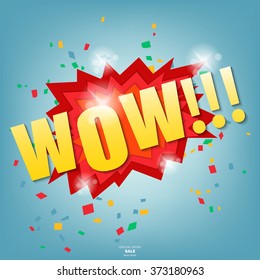 Wow Sign Colour Confetti Vector Paper: เวกเตอร์สต็อก (ปลอดค่าลิขสิทธิ์ ...