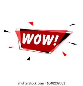 Wow Sign Red Label Stock Vector (Royalty Free) 1048239031 | Shutterstock