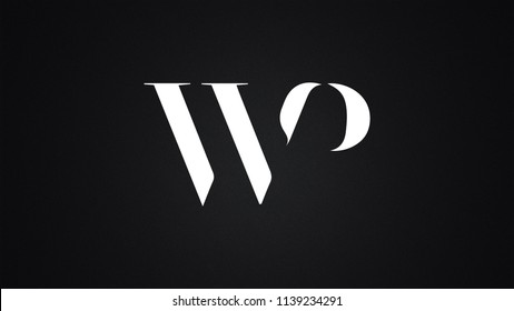 Wp Letter Logo Design Template Vector Stock Vector (Royalty Free ...