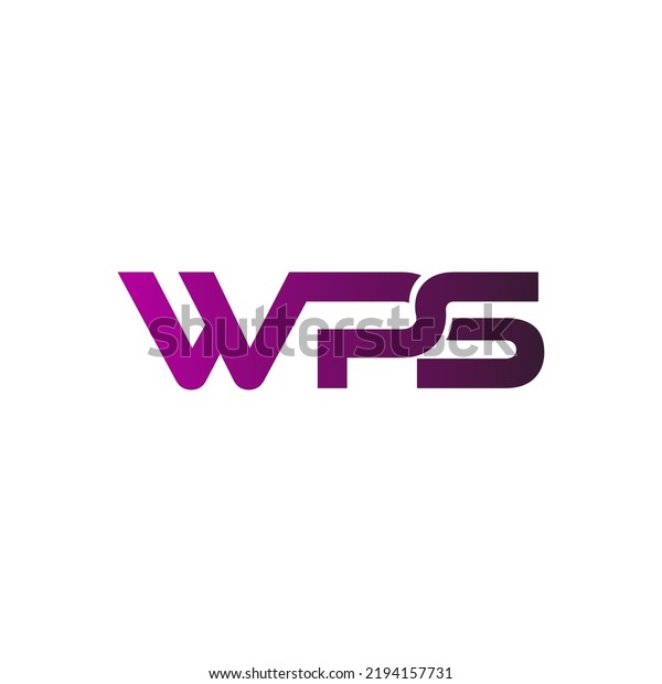 Wps Letter Psw Letter Psw Letter: vetor stock (livre de direitos ...