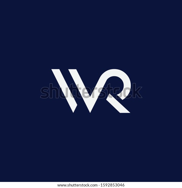 Wr Logo Icon Designs Stock Vector (Royalty Free) 1592853046 | Shutterstock