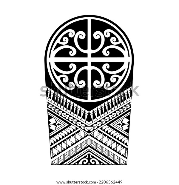 Wrap Around Arm Polynesian Tattoo Design Stock Vector (Royalty Free ...