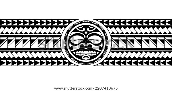 Wrap Around Arm Polynesian Tattoo Design Stock Vector (Royalty Free ...