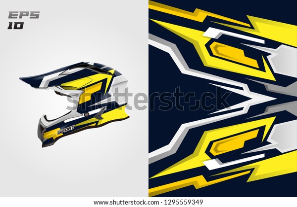Wrap helmet designs vector . Livery helmet designs . Supermoto ...