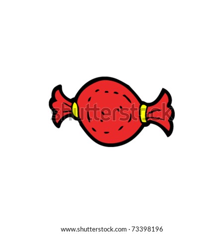 Wrapped Candy Cartoon Stock Vector (Royalty Free) 73398196 - Shutterstock