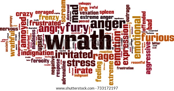 Wrath Word Cloud Concept Vector Illustration Stock Vector (Royalty Free ...