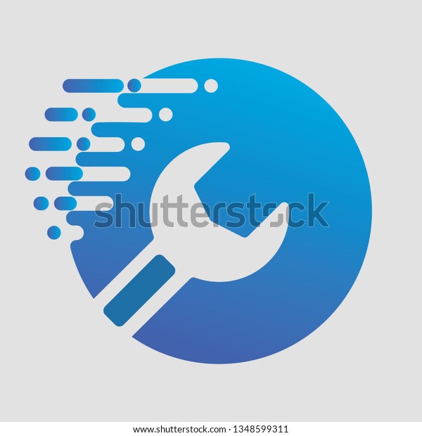 Wrench Circle Icon Vector Company Logo Stock Vector (Royalty Free ...