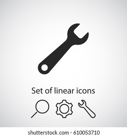 Wrench Icon One Set Web Icons Stock Vector (Royalty Free) 610053710 ...