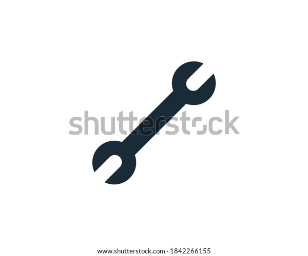 Wrench Icon Vector Logo Template Illustration Stock Vector (Royalty ...