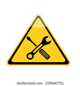 Wrench Screwdriver Sign Vector Illustration Stock Vector (Royalty Free ...