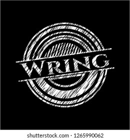 Wring Chalk Emblem Stock Vector (Royalty Free) 1265990062 | Shutterstock