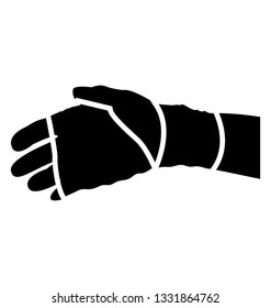 Wrist Bandage Solid Icon Vector Wrist Stock Vector (Royalty Free ...