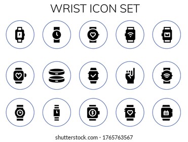Wrist Icon Set 15 Filled Wrist Stock Vector (Royalty Free) 1765763567 ...