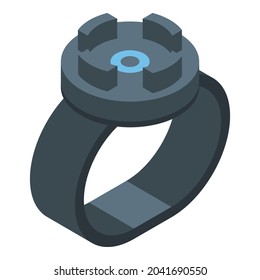 Wrist Tracker Icon Isometric Vector Smart Stock Vector (Royalty Free ...