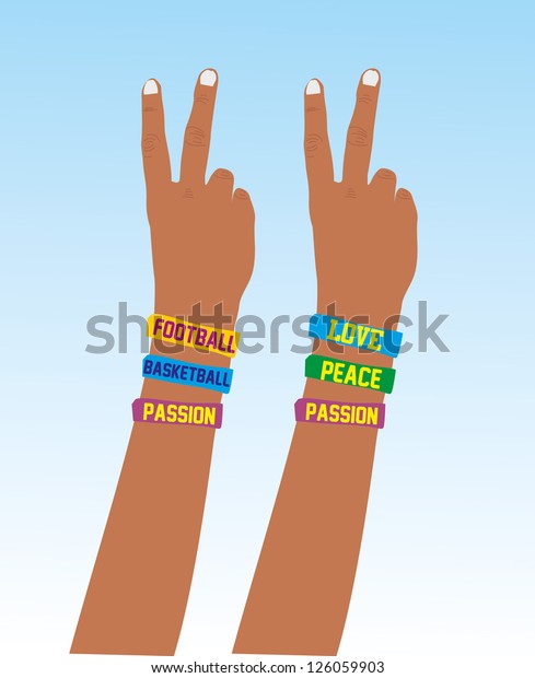 Wristband Vector Art Stock Vector (Royalty Free) 126059903 | Shutterstock