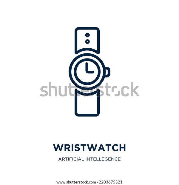 Wristwatch Icon Artificial Intellegence Future Technology Stock Vector ...