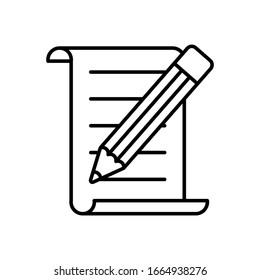 Write On Paper Book Icon Stock Vector (Royalty Free) 1664938276 ...