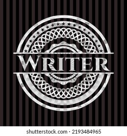 Writer Silver Shiny Emblem Vector Illustration Stock Vector (Royalty ...