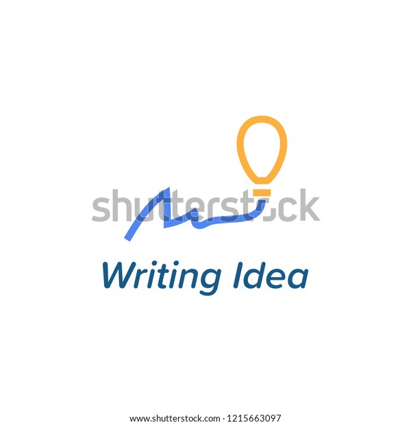 Writing Autograph Logo Idea Bold Line Stock Vector (Royalty Free ...