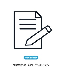 Writing Feedback Icon Template Color Editable Stock Vector (Royalty ...