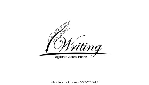 Writing Logo Pen Vector Illustration Stock Vector (Royalty Free ...