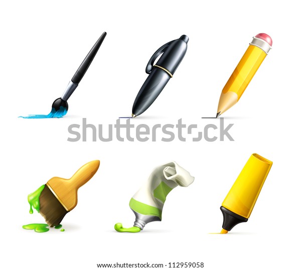 Writing Tools Vector Set Stock Vector (Royalty Free) 112959058 Writing Tools Vector Set Stock Vector (Royalty Free) 112959058