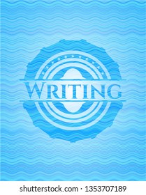 Writing Water Concept Emblem Stock Vector (Royalty Free) 1353707189 ...