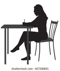 2,266 Woman writing silhouette Stock Vectors, Images & Vector Art ...