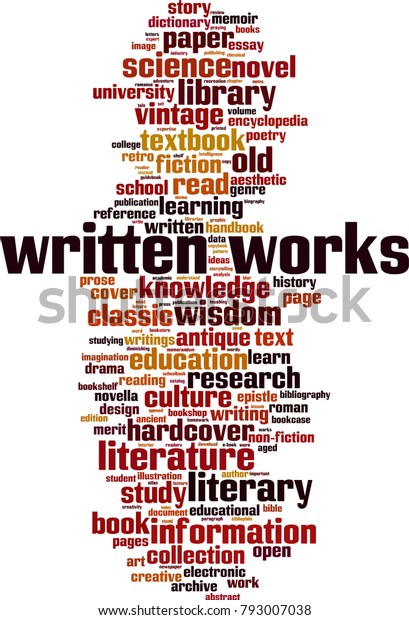 Written Works Word Cloud Concept Vector Stock Vector (Royalty Free ...
