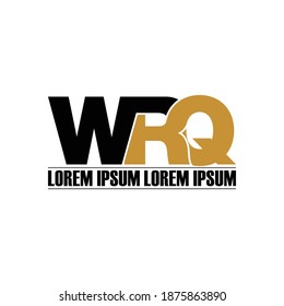 Wrq Letter Monogram Logo Design Vector Stock Vector (Royalty Free ...