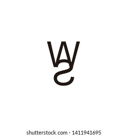 Ws Letter Icon Vector Logo Stock Vector (Royalty Free) 1411941695 ...