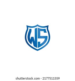 Ws Letter Logo Design Template Stock Vector (Royalty Free) 2177511559 ...