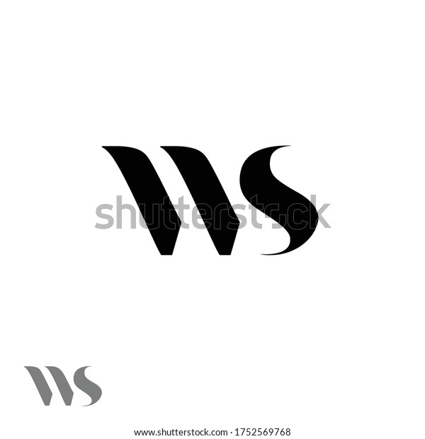 Ws Letter Logo W S Initials Stock Vector (Royalty Free) 1752569768 ...