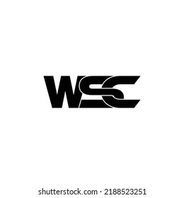 Wsc Letter Monogram Logo Design Vector Stock Vector (Royalty Free ...