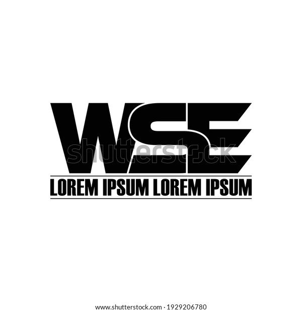 Wse Letter Monogram Logo Design Vector Stock Vector (Royalty Free ...