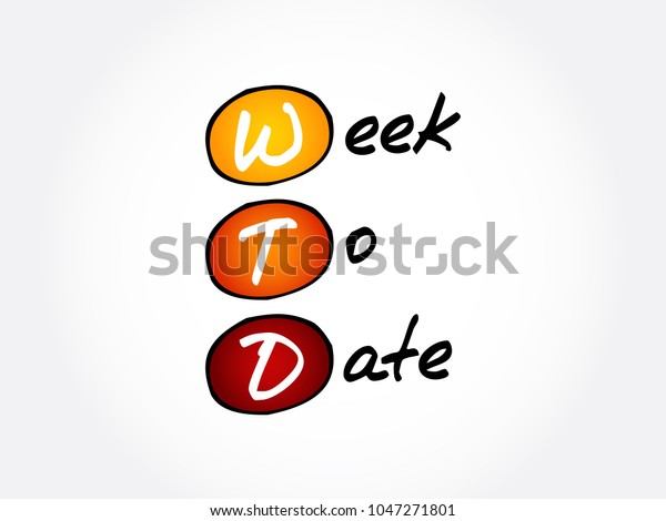 Wtd Week Date Acronym Business Concept Stock Vector (Royalty Free ...