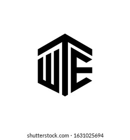 Wtc Letter Logo Design Polygon Monogram: vector de stock (libre de ...