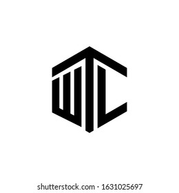 Wtl Letter Logo Design Polygon Monogram: เวกเตอร์สต็อก (ปลอดค่า ...