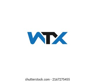 Wtx Letters Logo Design Idea Concept Stock Vector (Royalty Free ...
