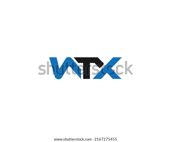 Wtx Letters Logo Design Idea Concept Stock Vector (Royalty Free ...